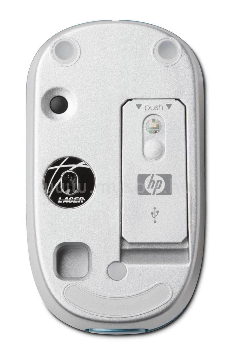 HP Turquoise Wireless Laser Mini Mouse (KS736AA) | egér > vezeték ...