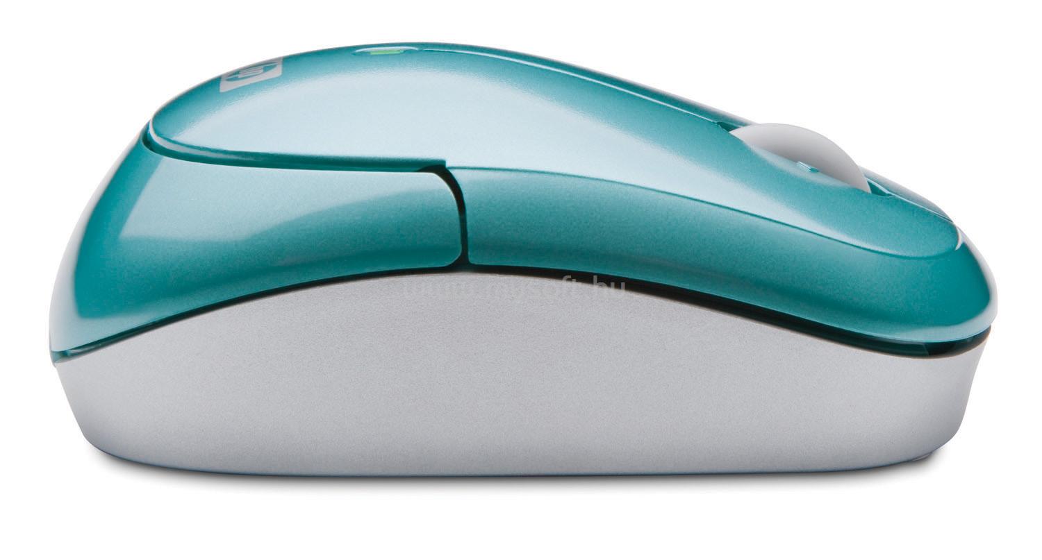 HP Turquoise Wireless Laser Mini Mouse (KS736AA) | egér > vezeték ...