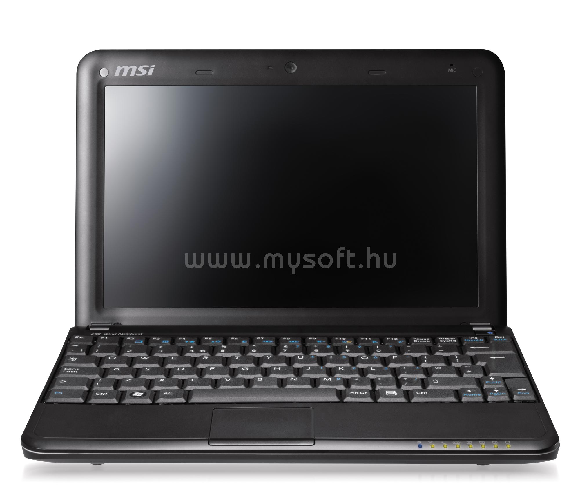 MSI Wind U100 (Empire Black) (U100-0W5HU) | | notebook | mysoft.hu