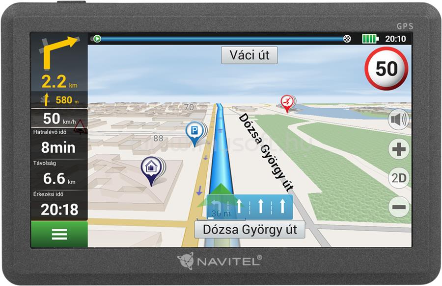 NAVITEL E200 5" GPS autós navigáció (E200) | autós | navigáció | mysoft.hu