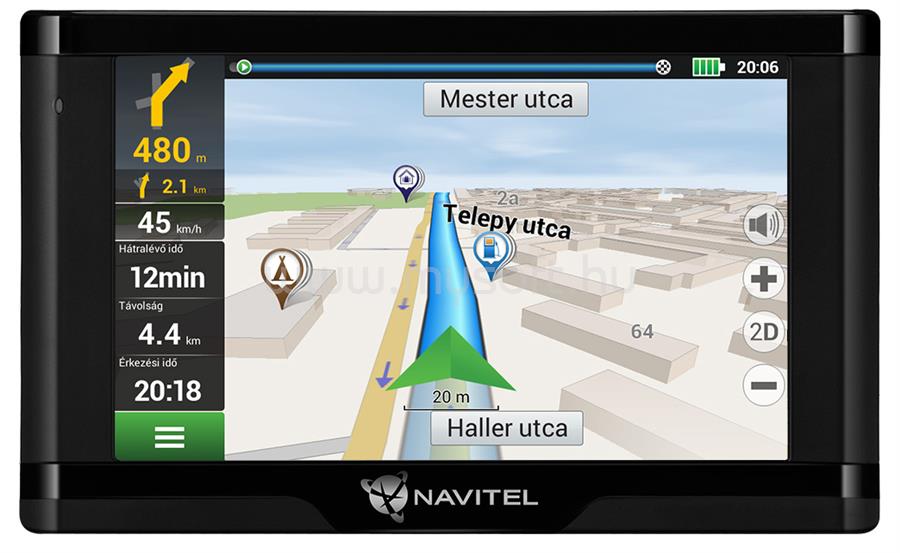 NAVITEL E500 Magnetic Full Europe LM 5" GPS autós navigáció ...
