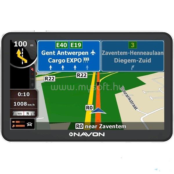 NAVON N670 Plus 5" iGO Primo NextGen Európa (47 ország) térképpel GPS ...