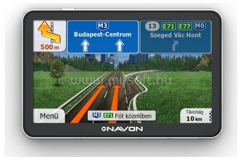 NAVON N670 Plus 5" iGO Primo 2.01. Európa élettartam térképpel GPS ...