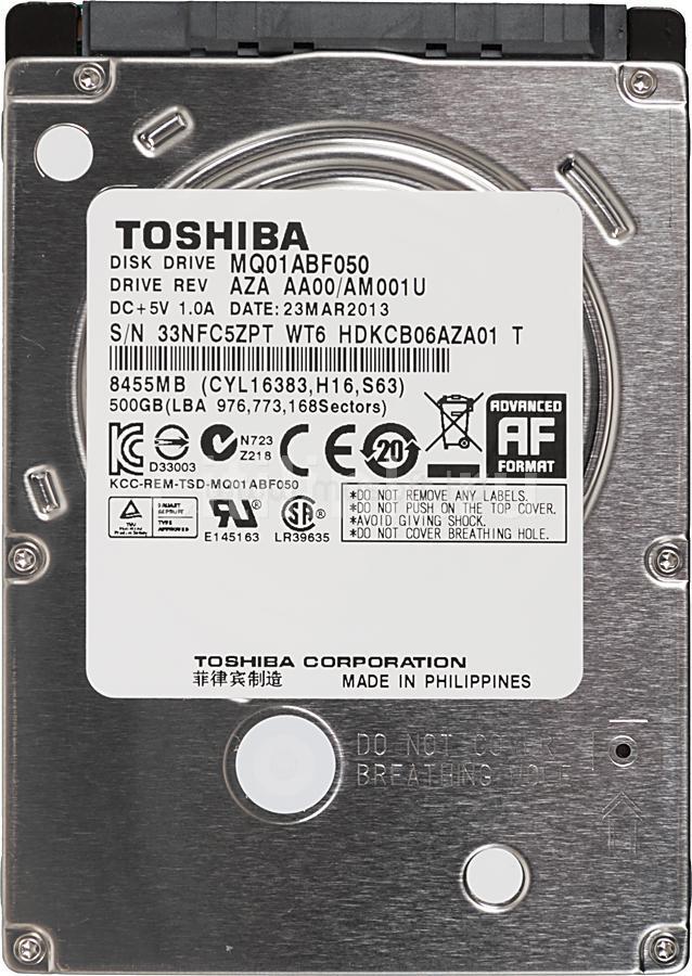 TOSHIBA OEM 2,5" 500GB 5400rpm 8MB SATA 7mm (MQ01ABF050) | merevlemez ...