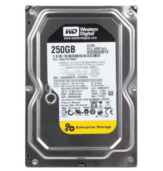 WESTERN DIGITAL 3,5" HDD SATA-III 250GB 64MB Cache, Re (WD2503ABYZ ...