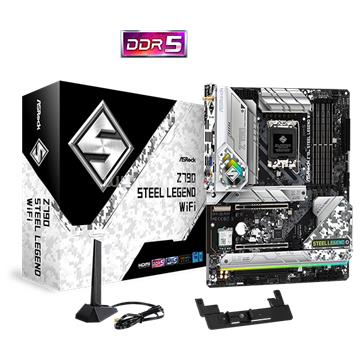 ASROCK alaplap Z790 STEEL LEGEND WIFI (LGA1700, ATX) (Z790_STEEL_LEGEND ...