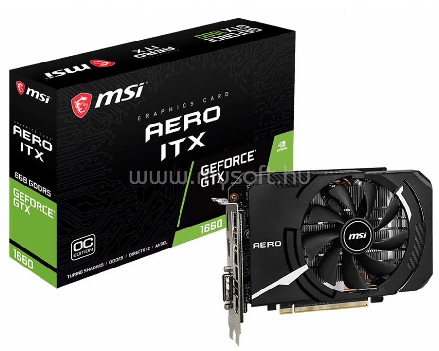 MSI Videokártya nVidia GeForce GTX 1660 SUPER AERO ITX 6GB DDR5 OC (GTX ...