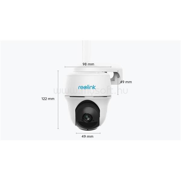 REOLINK GO PT Plus /4 MP/H265/105°/IR10m/4G/akkumulátoros IP PT ...