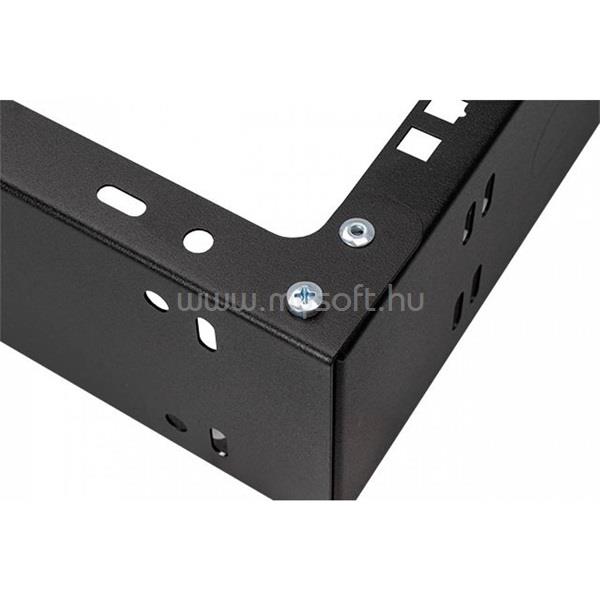 STALFLEX WRH19-4U-330B 19" 4U 330mm mély fekete fali rack keret (WRH19 ...