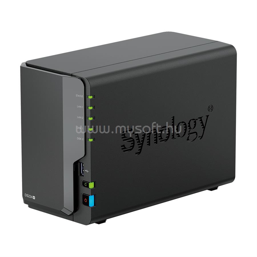 SYNOLOGY NAS 2 fiókos DS224+ Intel Celeron J4125 4x2GHz, 2GB DDR4 ...