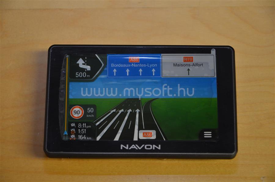 NAVON A520 Android 5" iGO Primo NextGen Európa (47 ország) térképpel GPS navigáció (NAVA520FEULT ...