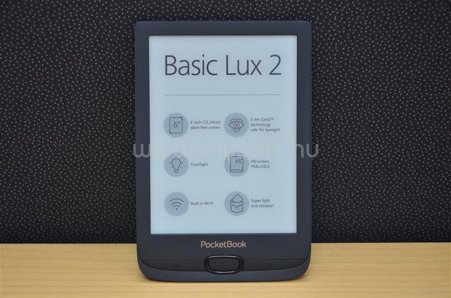 POCKETBOOK Basic Lux 2 E-Book olvasó (fekete) (PB616W-H-WW) | készülék ...